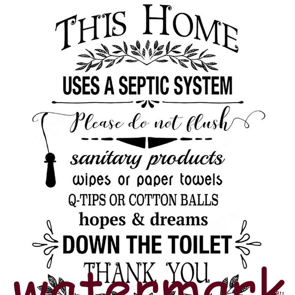 Wall Decor | Home Septic System Rules Quote Photo 8x1 | Poshmark